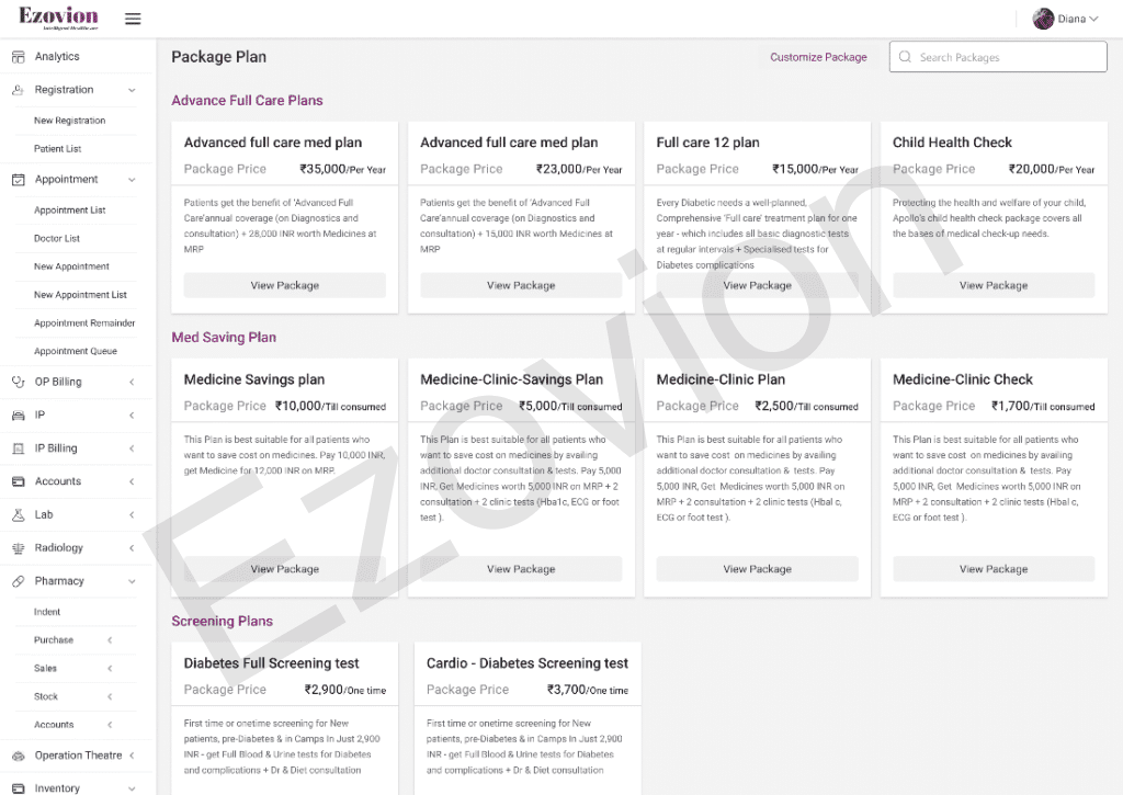 Best Operation Theatre Management System India | Ezovion