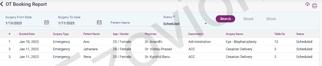 Operation Theatre- Ezovion