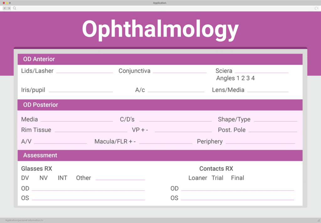 Clinical Assessment Form- Ezovion