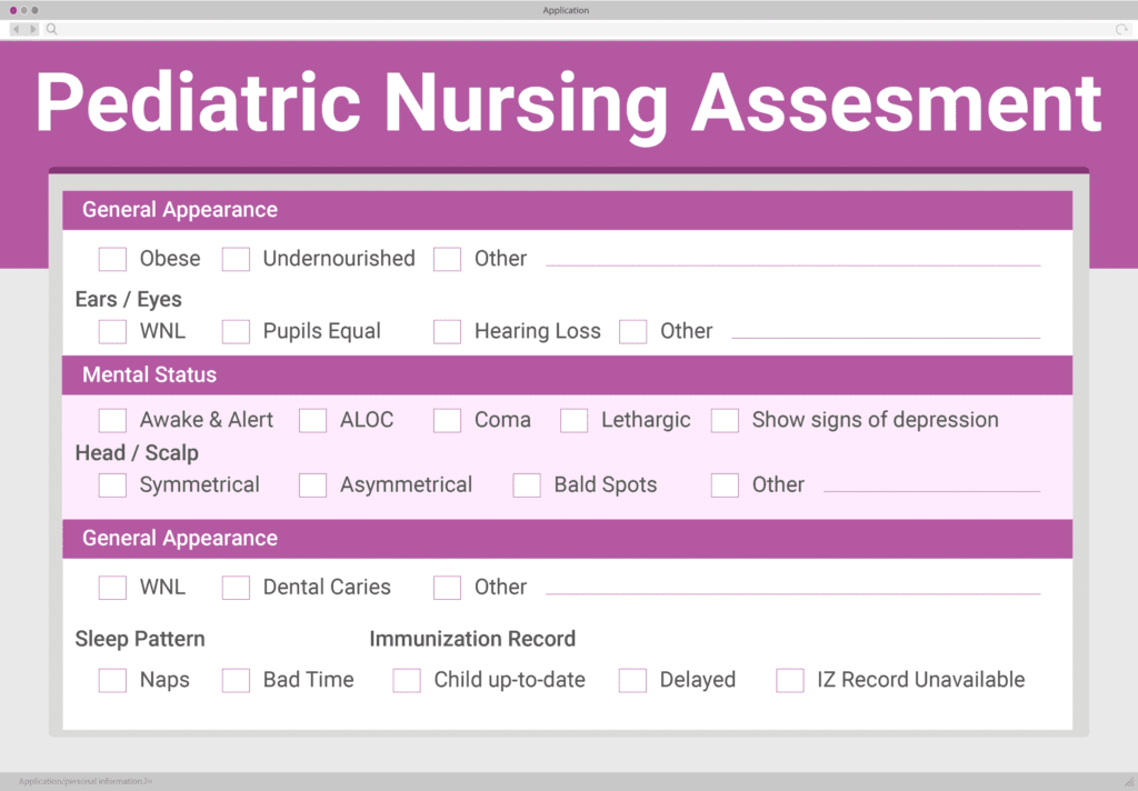 Clinical Assessment Form- Ezovion