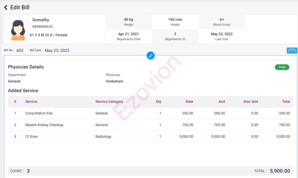 Ezovion: Hospital Daycare Management Software