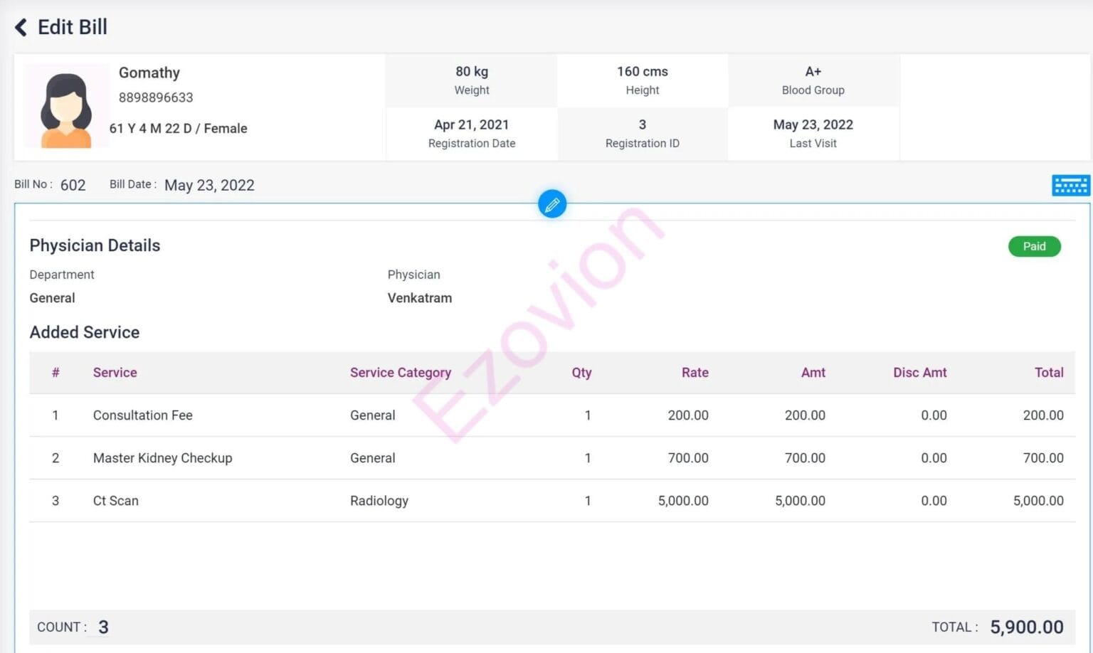 Ezovion: Hospital Daycare Management Software